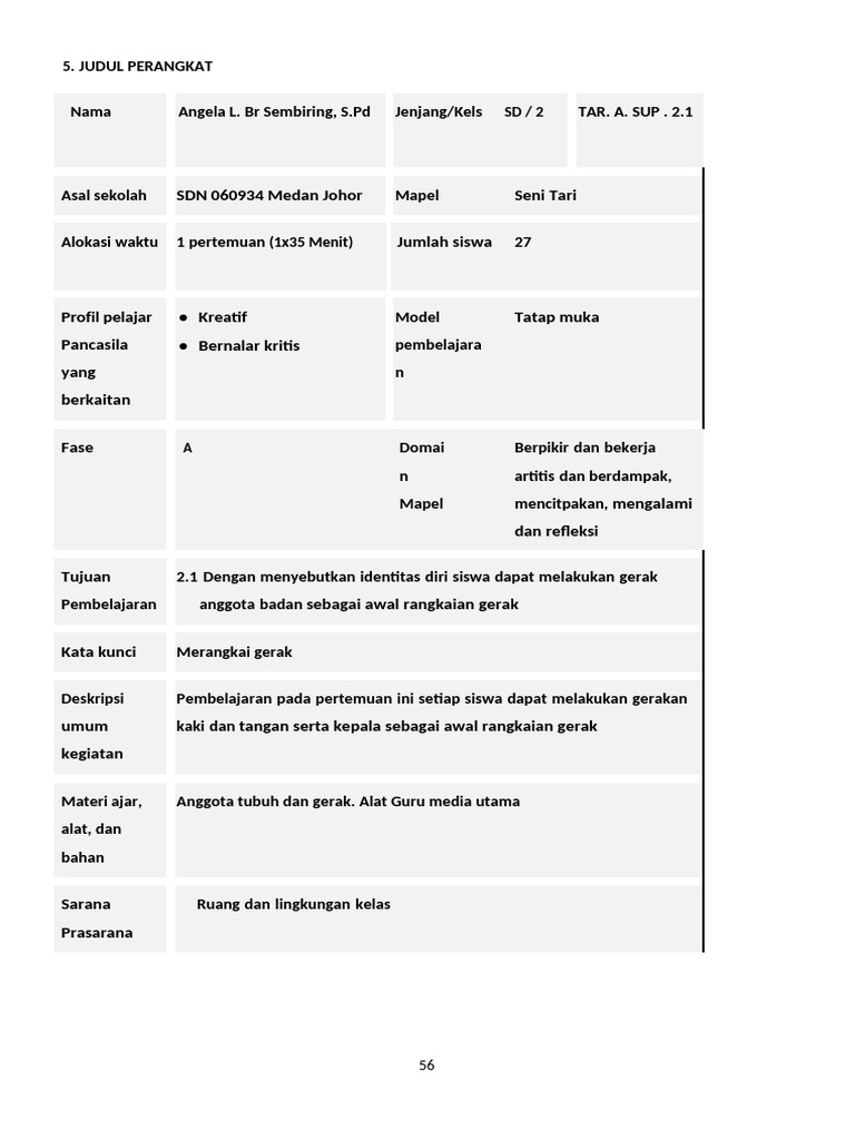 Modul Ajar PMM | PDF