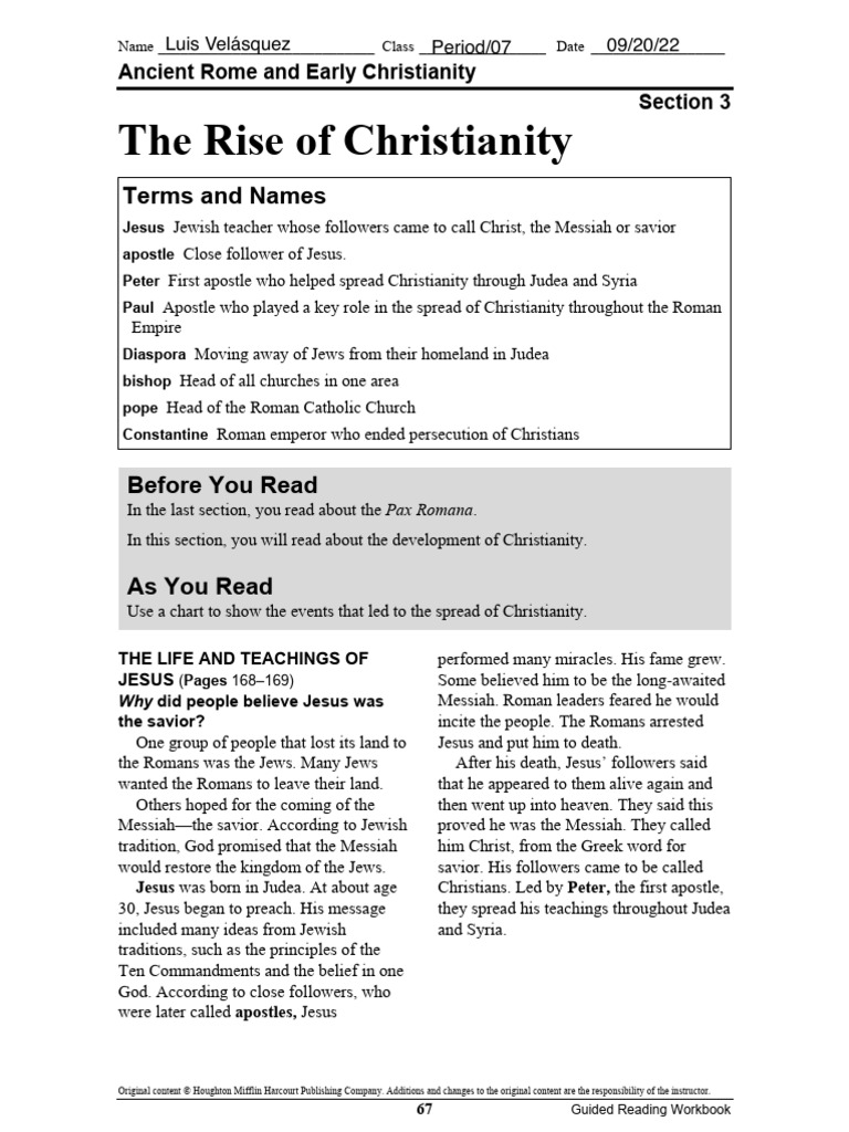 Rise+of+Christianity 2 | PDF