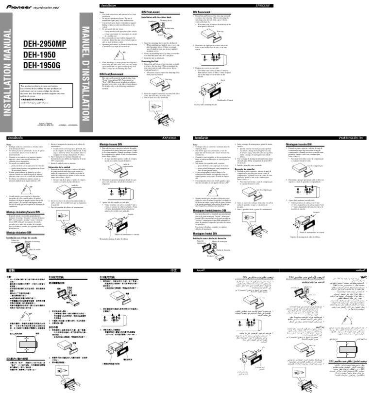 Manual Deh 2950mp | PDF | Electrical Engineering | Electromagnetism