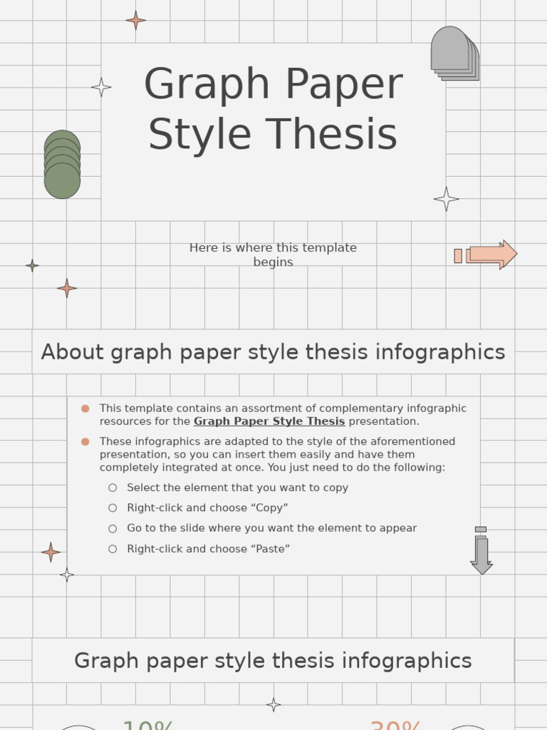 Graph Paper Style Thesis Infographics by Slidesgo | PDF