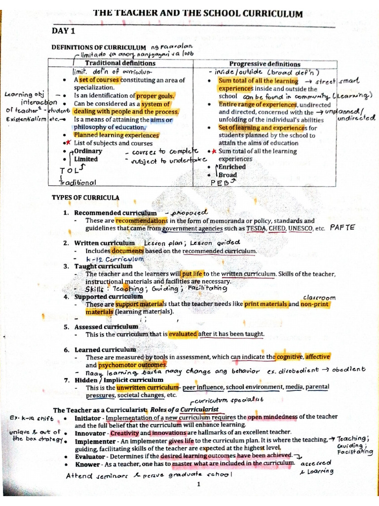 Curriculum Devt | PDF