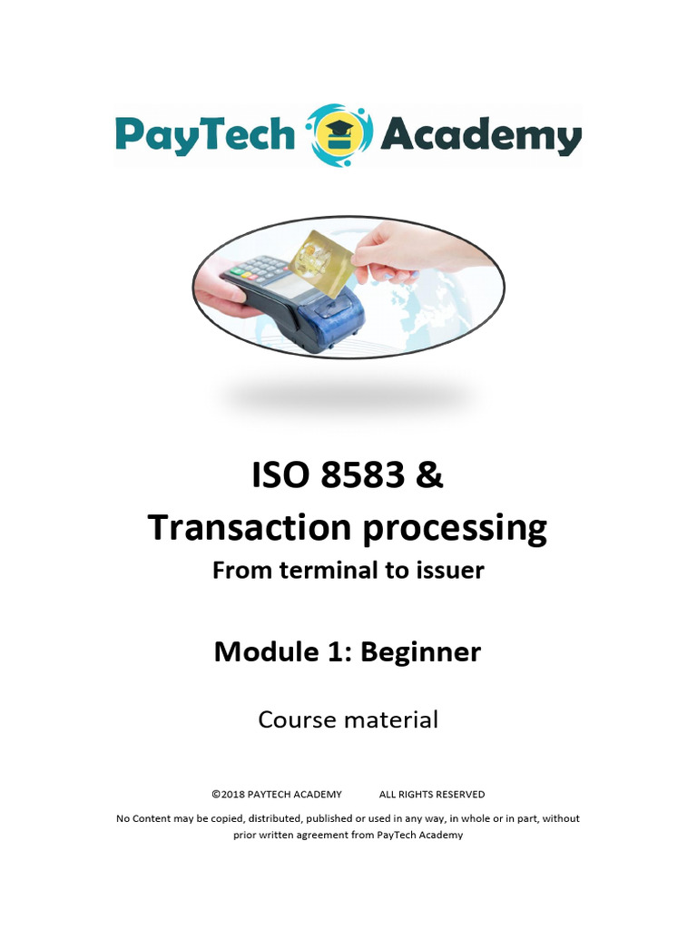 ISO8583 Module 1 - Course Material (A4) | PDF