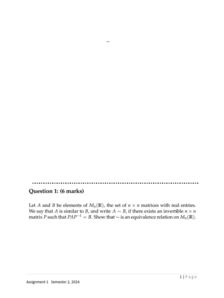 MA321 Assignment 1 Solution S2 2024 | PDF | Career & Growth | Art