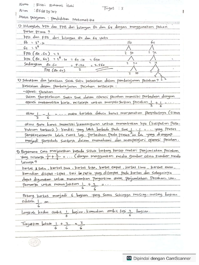 Tugas 3 Pendidikan Matematika | PDF