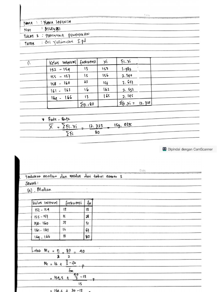 Tugas 2 Statistika Pendidikan | PDF