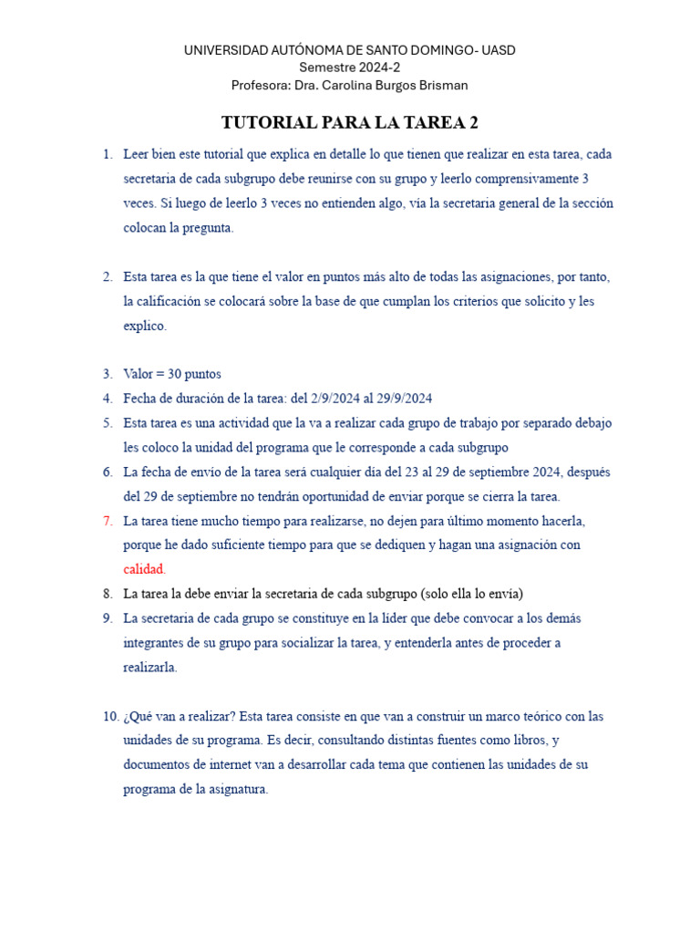 TUTORIAL PARA LA TAREA 2 secciones | PDF