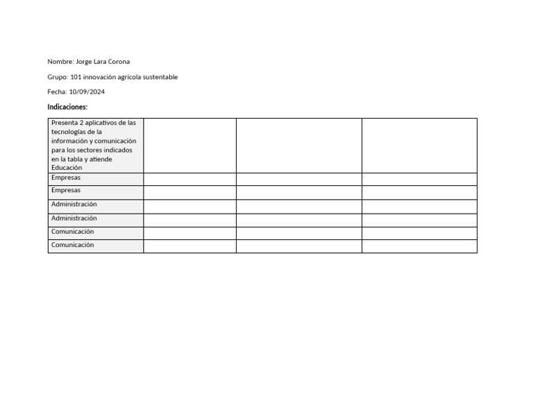 Formato de Andamio Cognitivo Aplicaciones de Las TICs. 2 | PDF