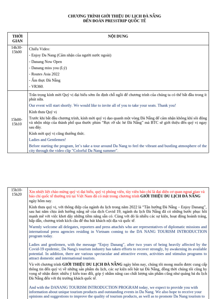 Kich Ban Hop Bao Du Lich | PDF