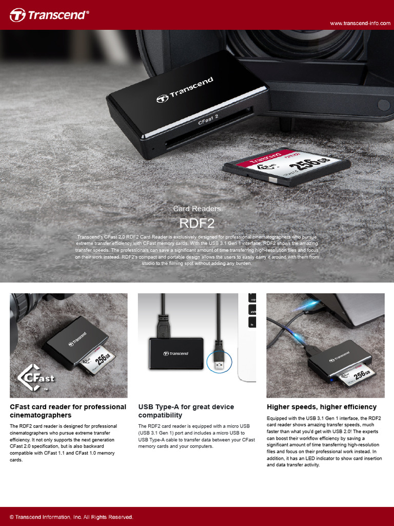 Transcend RDF2 | PDF