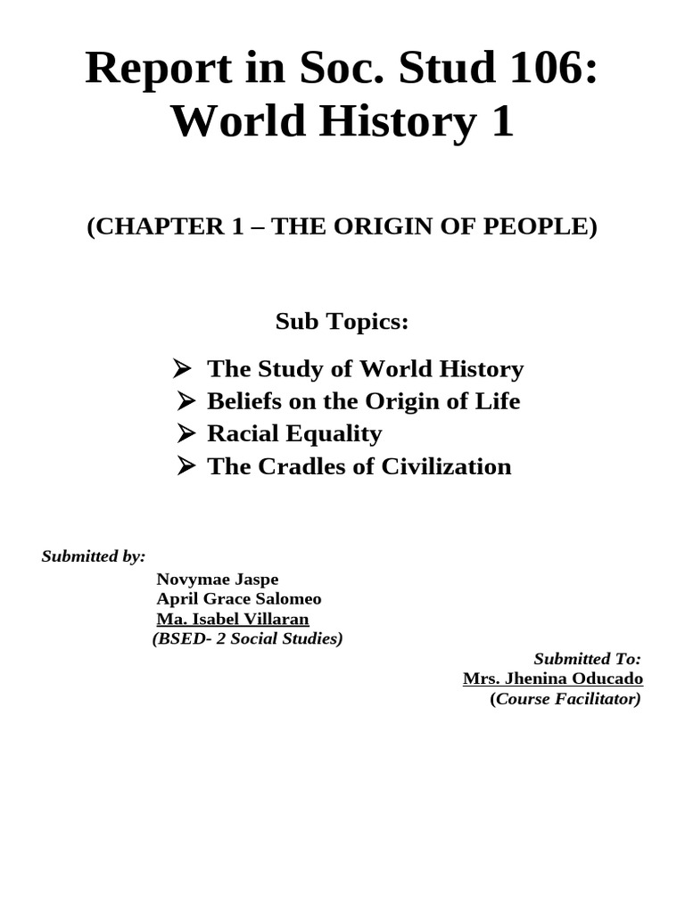 Chapter 1. Ss 106 Handouts | PDF