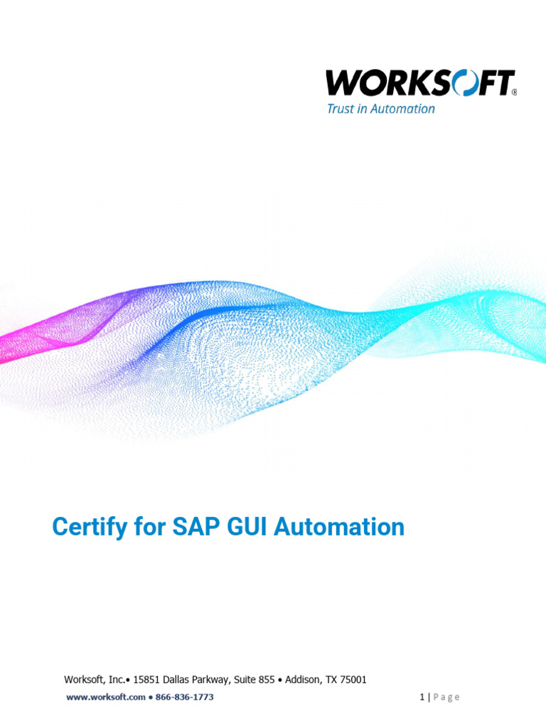 Certify For SAP GUI Automation 102023 | PDF