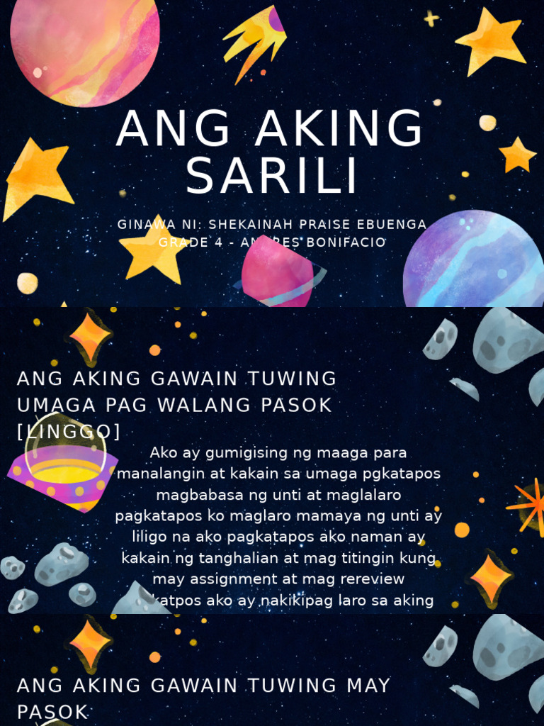Ang Aking Sarili - Shekainah Praise Ebuenga | PDF
