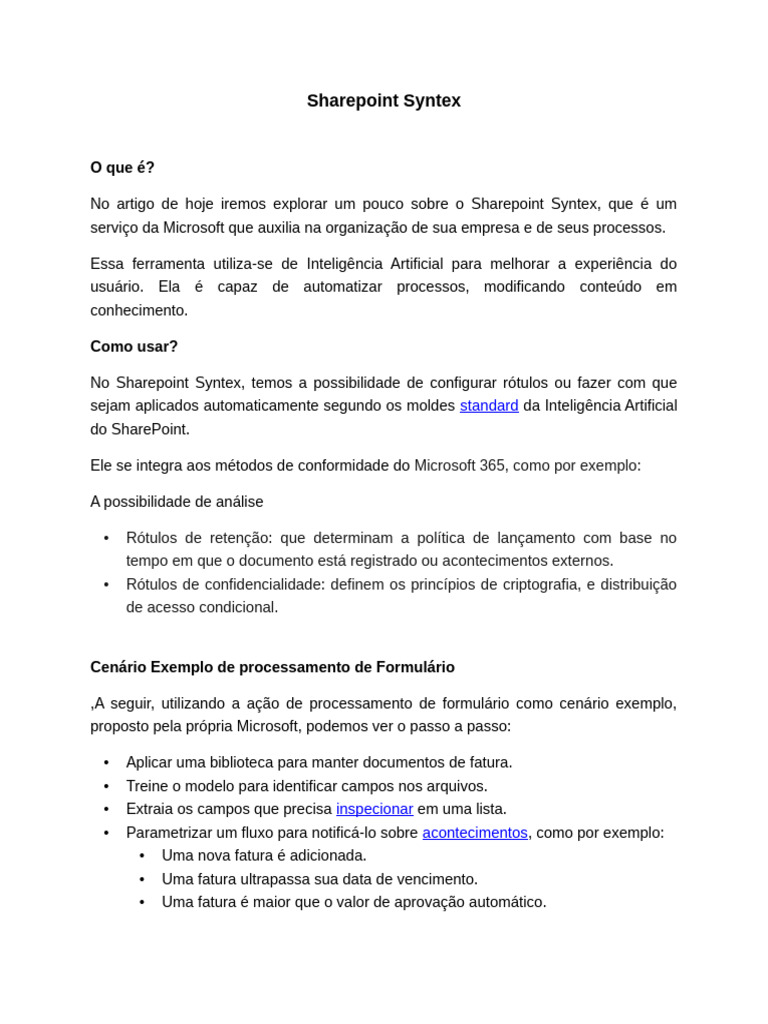 Sharepoint Syntex | PDF