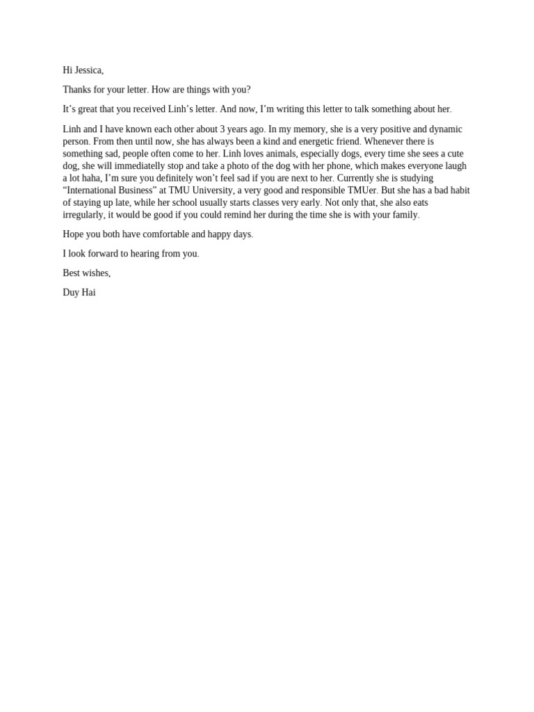 Email Letter | PDF