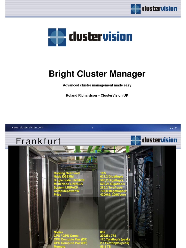 Cluster Vision | PDF | Computer Cluster | Graphical User Interfaces