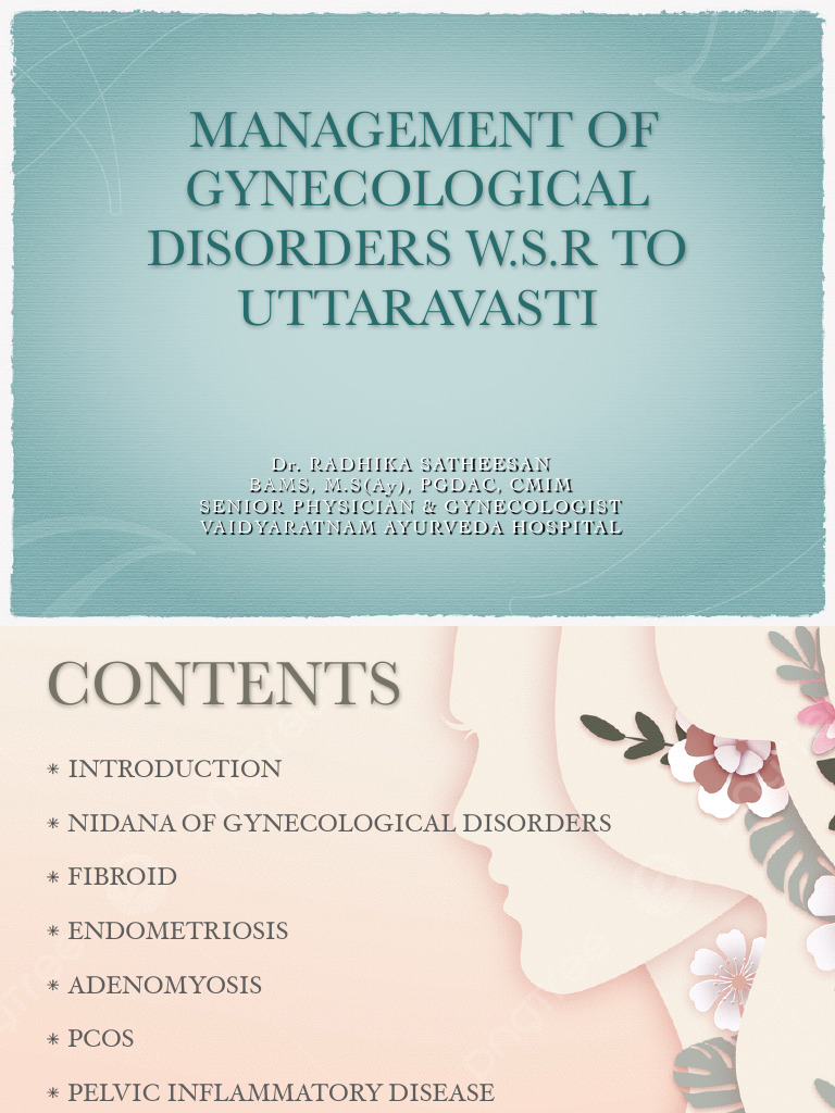 Common Gynec Conditions | PDF