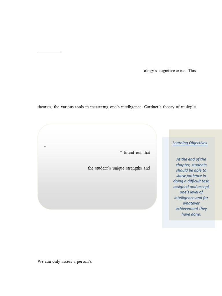 Chapter 9 - Intelligence | PDF