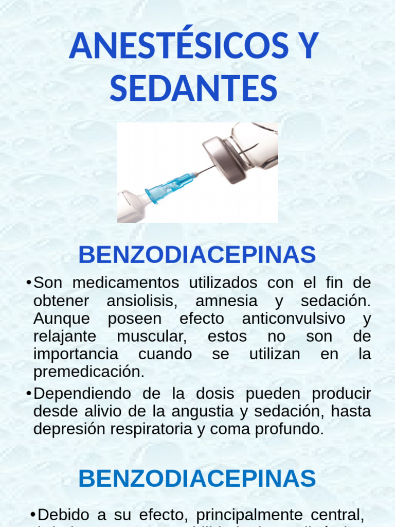 Anestesicos y Sedantes 2022 | PDF