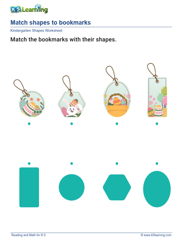 Kindergarten Match Similar Shapes 4 | PDF