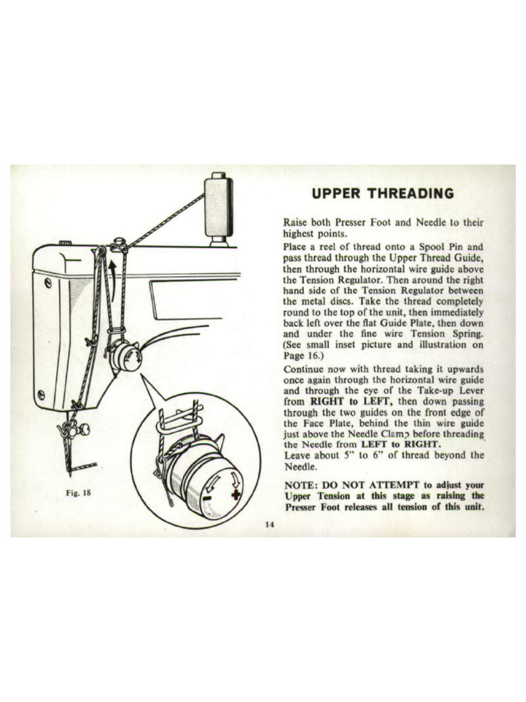 Alfa 427 Threading Diagram | PDF