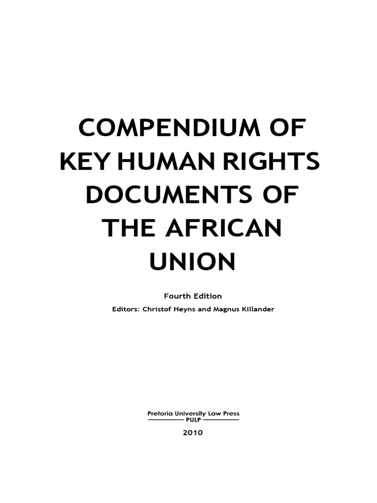 Compendium of Key Human Rights Documents of The African Union | PDF