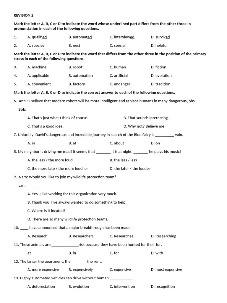 MID-TERM TEST No. 2 | PDF