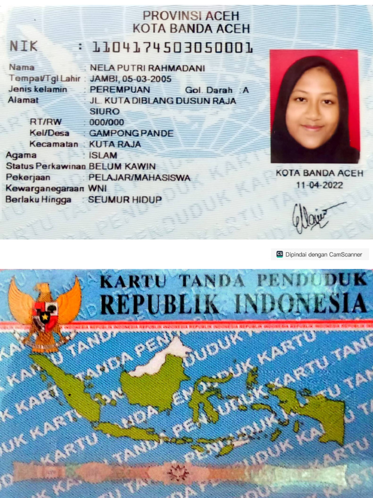KTP Nela Putri Rahmadani | PDF