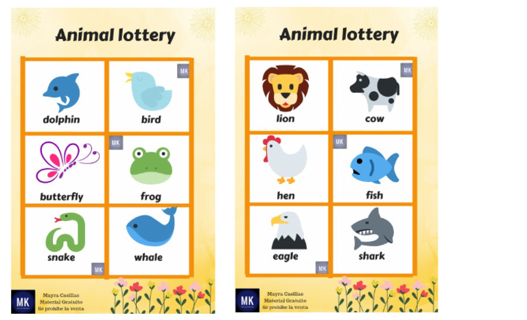 Lotería en Ingles | PDF