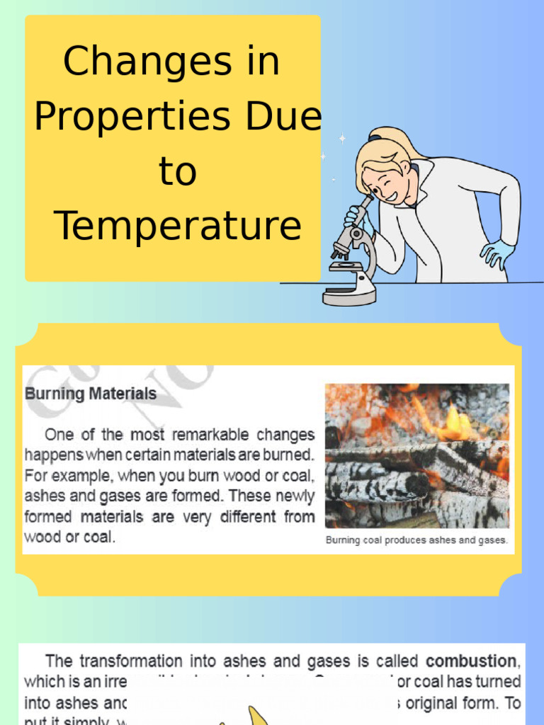Changes in Properties Due To Temperature | PDF