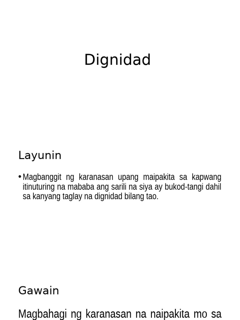 Dignidad 2 | PDF | Ciencias sociales | Relaciones personales, crianza y desarrollo personal