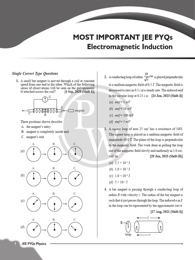 06 - Electromagnetic Induction | PDF | Electromagnetic Induction | Inductor