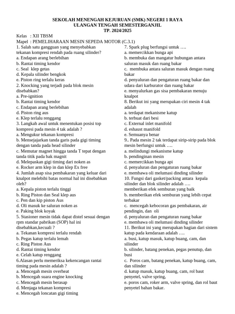 C.3.1 Xii TBSM | PDF