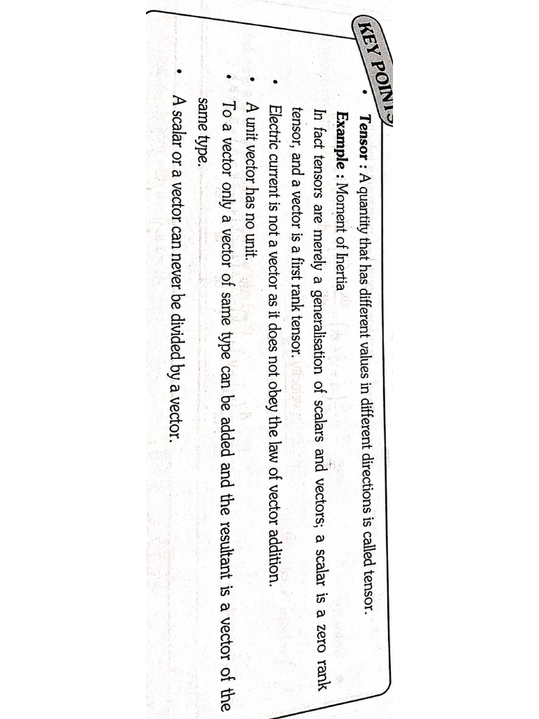 Tensor Quantity | PDF