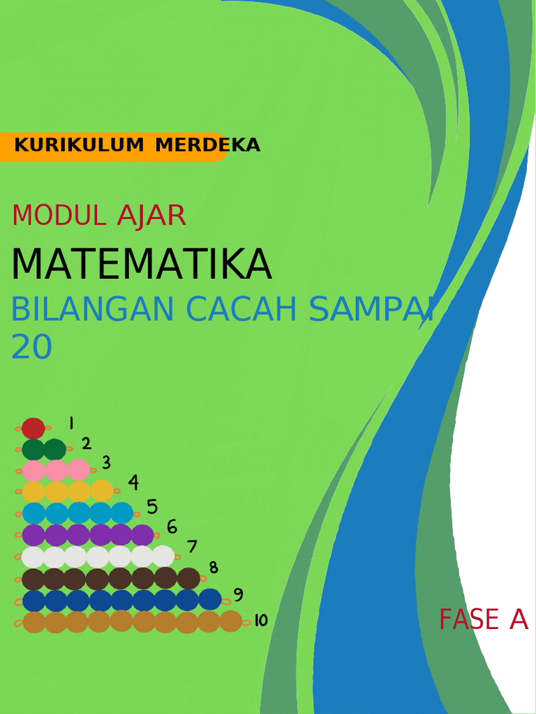 Final Revisi Fase A Modul Ajar Fix Mat Asep | PDF
