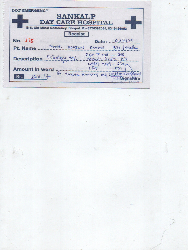 OPD + Report Charge Kaushal 09 Oct 2023 | PDF