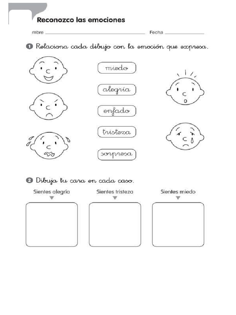 Emociones Ficha | PDF