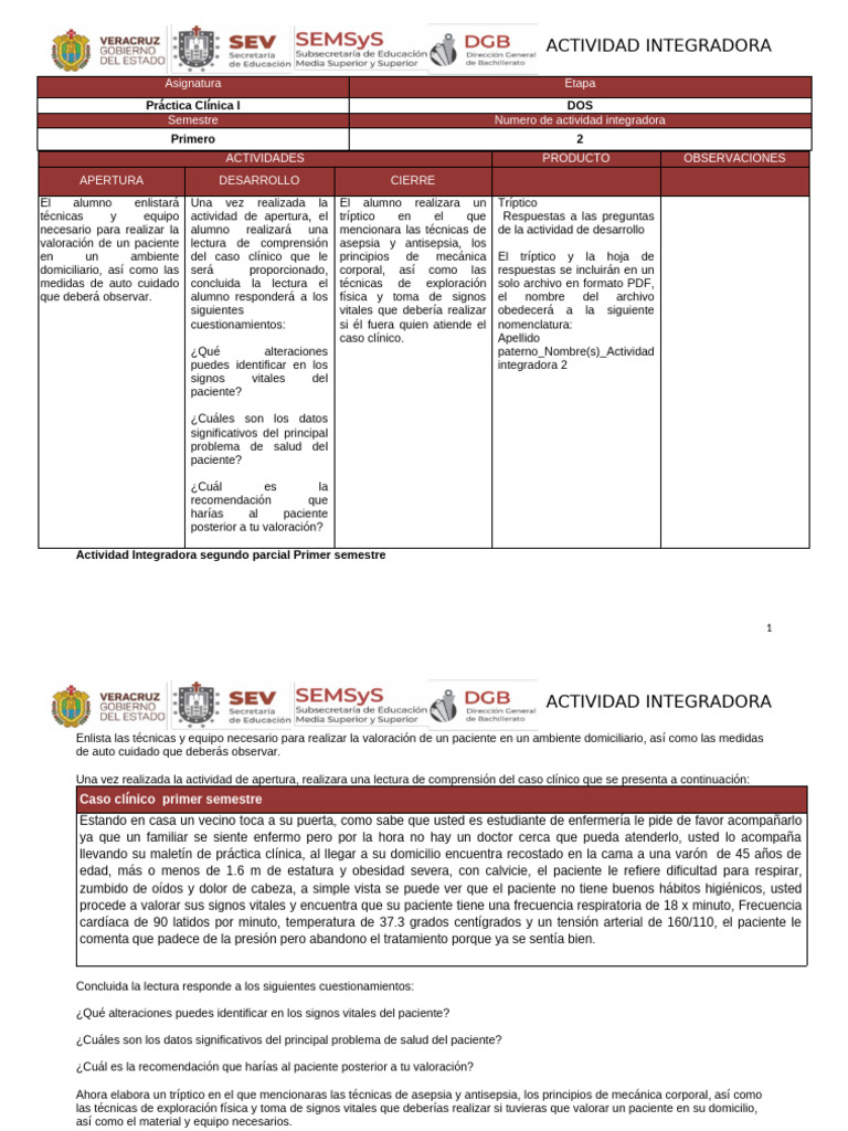 Actividades Integradora 2DO PARTE | PDF