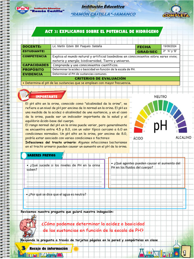 C-3º Act 3 Cyt Und 5 - Sem 3 | PDF