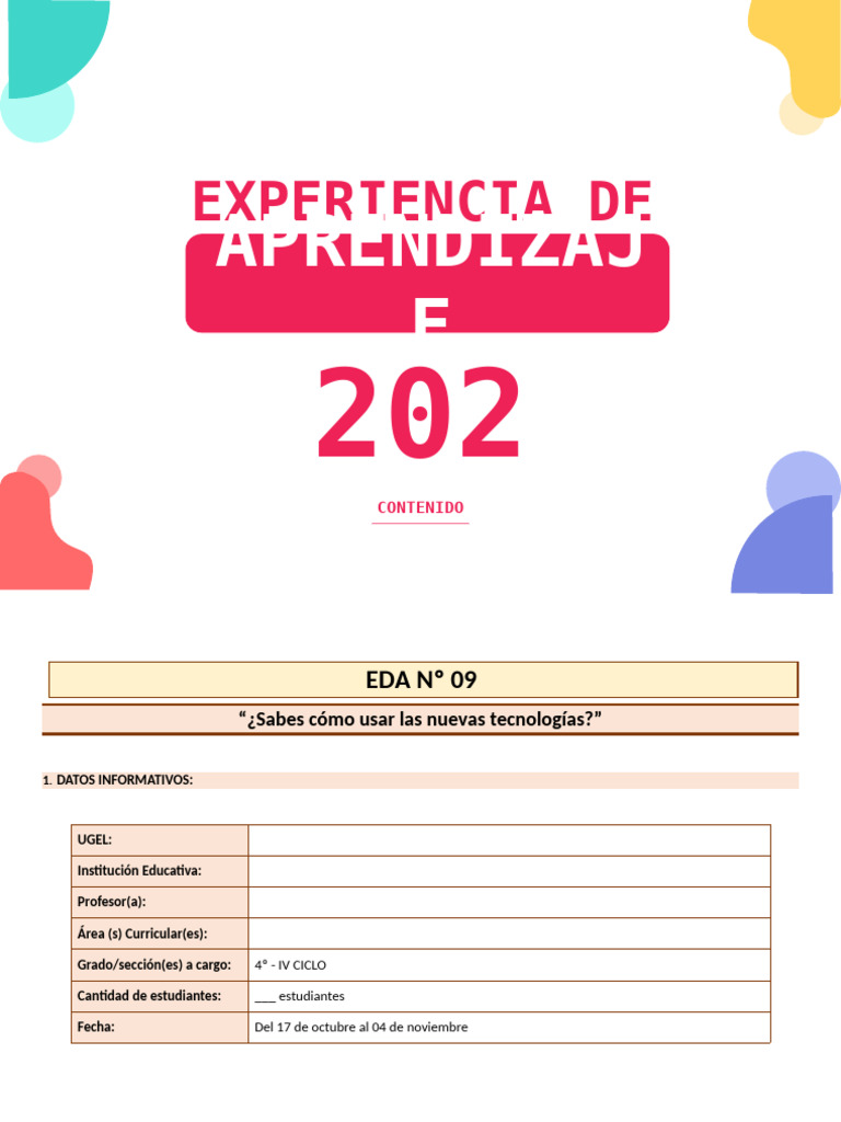 4º Grado 2022 Eda N°09 | PDF