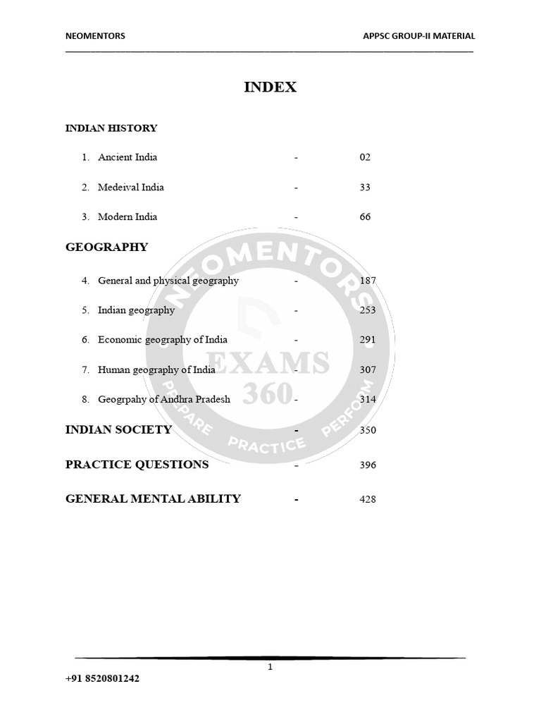 Appsc Group II Sample Material - Ef477e67 b738 4d49 b804 070a5f5aa95b | PDF