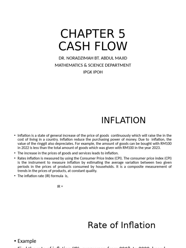 CHAPTER 5 CASH FLOW (INFLATION) | PDF