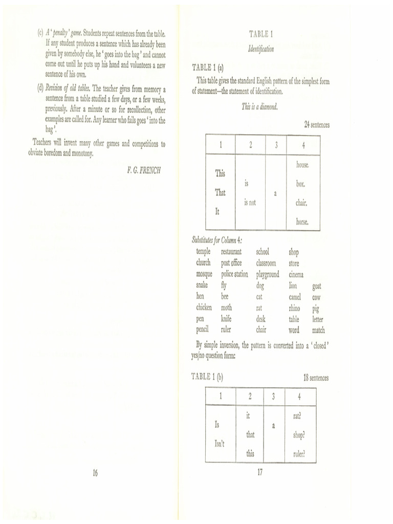 English in Tables-16 | PDF