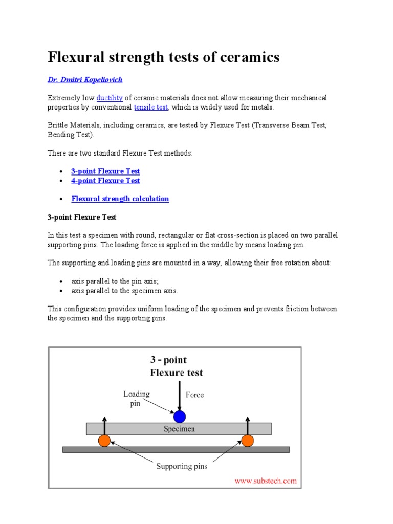 Flexural Strength Tests of Ceramics | Fracture | Creep (Deformation)