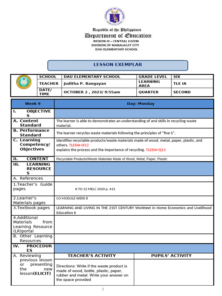 Cot 2 2023-2024 Juditha Bangayan | PDF