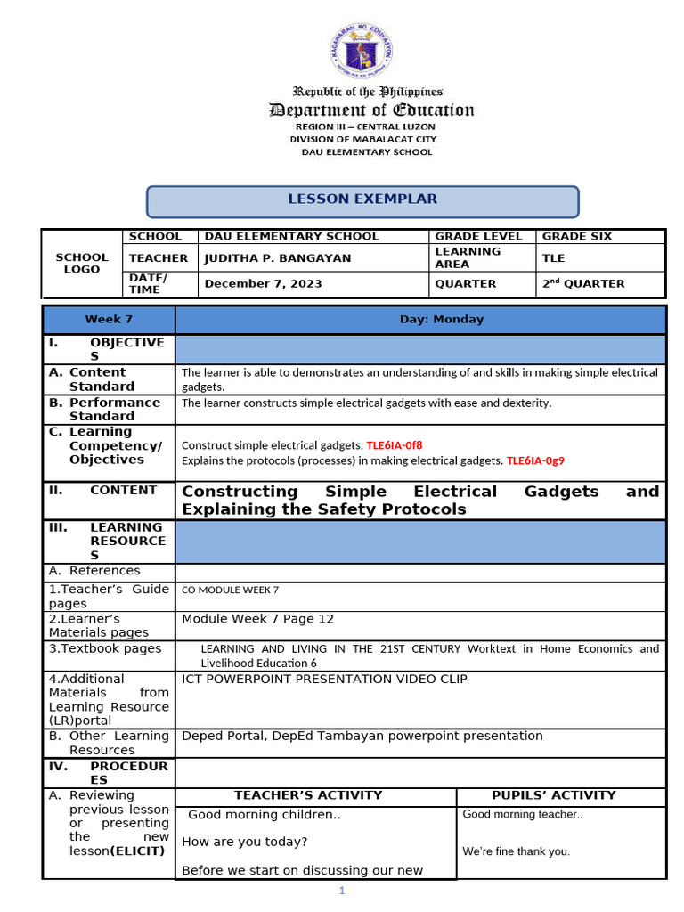 DLP in Making Extension Juditha Bangayan | PDF