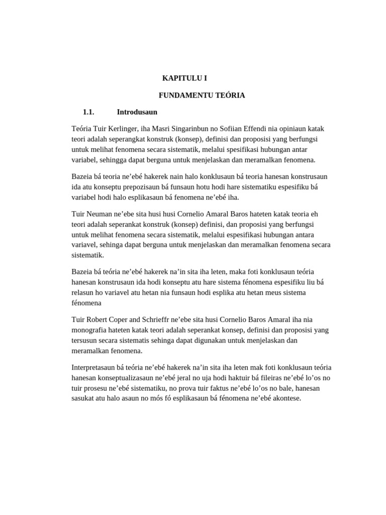 Tetun 2024 | PDF