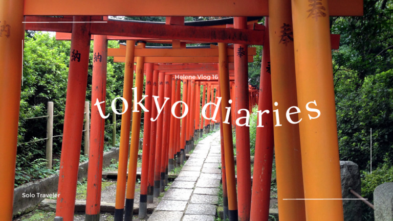 Red White Modern Tokyo Diaries YouTube Thumbnail | PDF