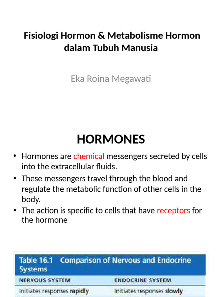 KP 17 Fisiologi & Metabolisme Hormon | PDF