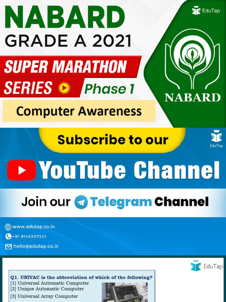 14th Sept 2021 - Super Marathon - Computer Awareness | PDF