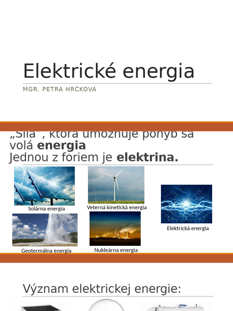Elektrické Energia | PDF